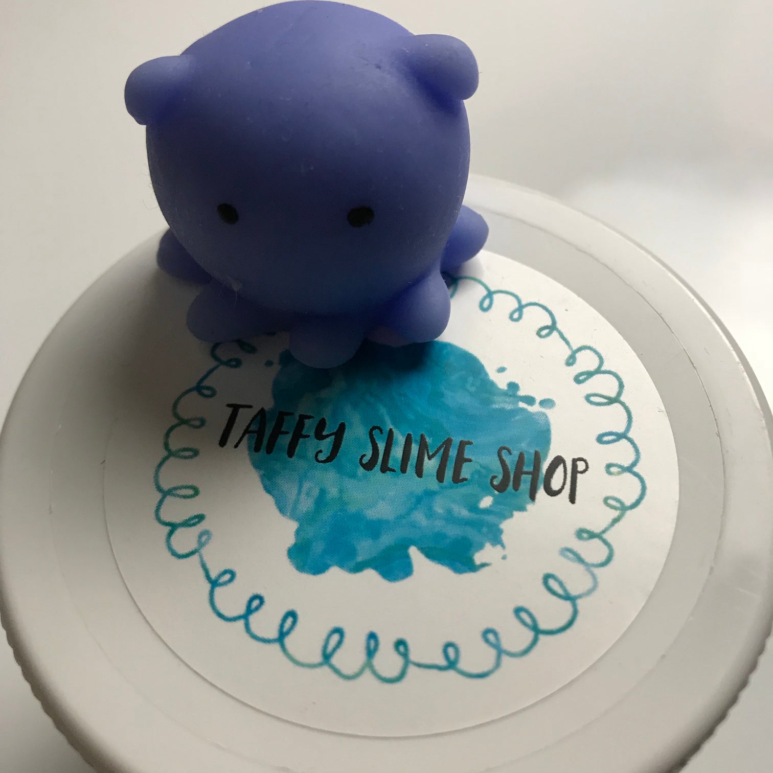 BRIGHT BLUE BABY OCTOPUS MOCHI SQUISHY